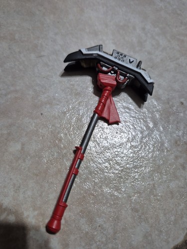 Toy Weapon For Figurine Red And Gray Axe | eBay