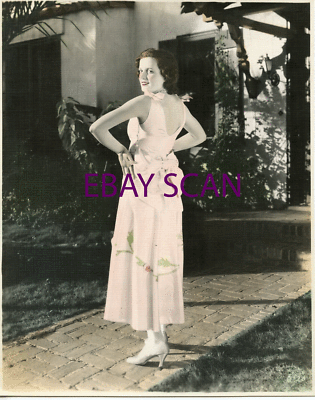 NORA LANE Vintage Original Color Photo Hand Painted DBLE WGHT RARE 1930 ...