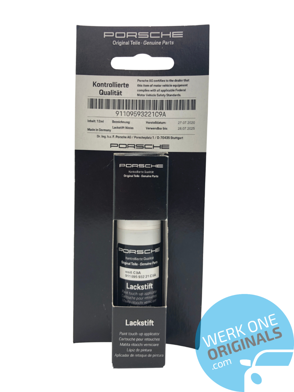 Genuine Porsche White C9a Touch up Paint Stick 91109593221C9A for sale ...