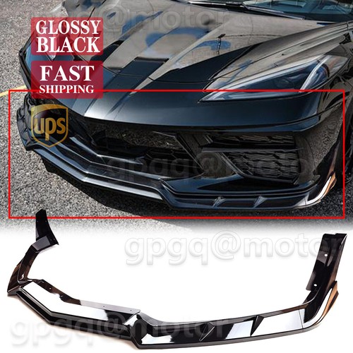 For Chevy Corvette C8 Z51 2020-2022 ZR1 Style Front Bumper Lip Splitter ...