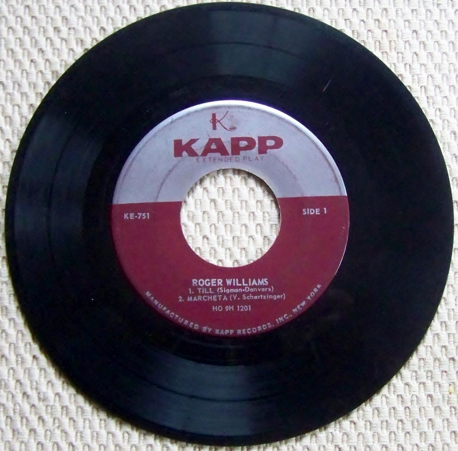 ROGER WILLIAMS, "TILL / MARCHETA". 45 RPM RECORD, 1961 (PC11). | eBay