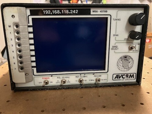 AVCOM Spectrum Analyzer / Monitor MSA-4570D | eBay