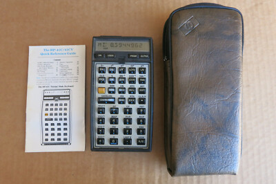 HP 41CV Scientific Calculator with a Case | eBay