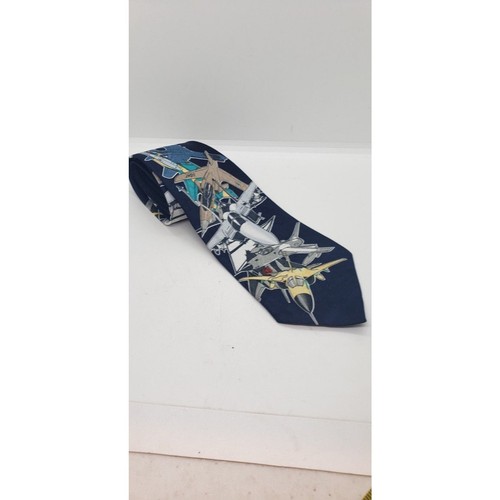 Vintage Neck Tie Fighter Aircrafts Jets Air Force Silk 1997 Pilot ...