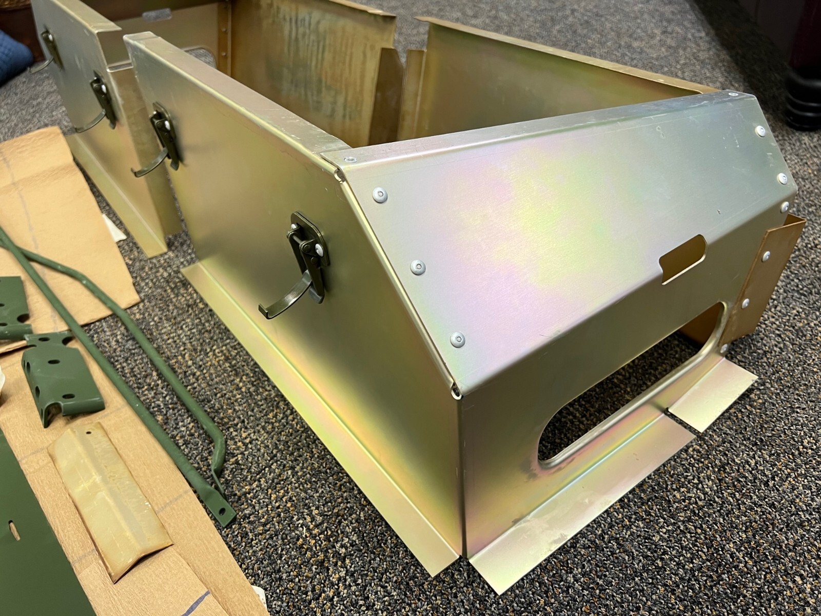 NEW OEM HMMWV Complete Dual Rear Seat Base Kit (BOTH SIDES) HUMVEE H1 ...