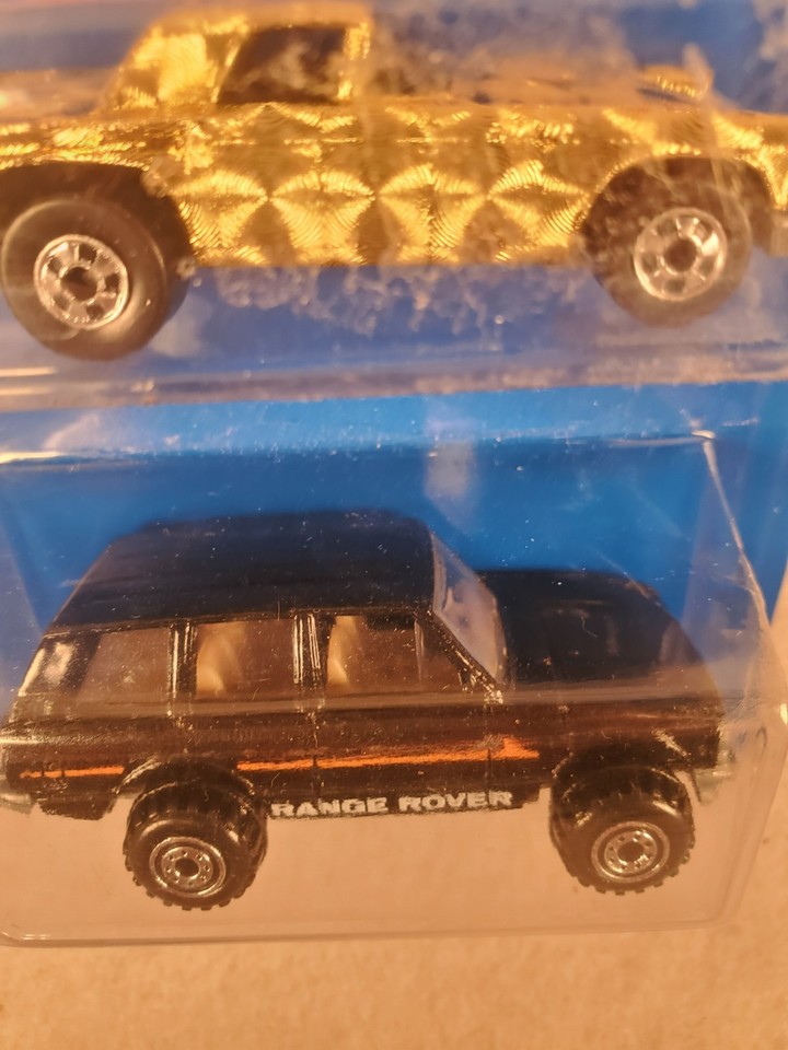 Vintage Hot Wheels 1977 Gold Spirals Thunderbird & 1989 Range Rover ...