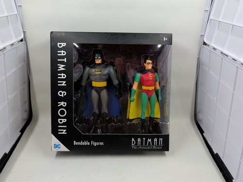 Batman & Robin Bendable Figures Figurines DC Collectable 14cm Animated ...
