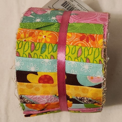 Fabric Central 20 Pc Jelly Roll Batik 2.5" X 42" Strips Fancy Flowers ...