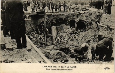 CPA L'ORAGE DU 15 JUIN a PARIS (8e) Place Saint-Ph-du-Roule (199872) | eBay