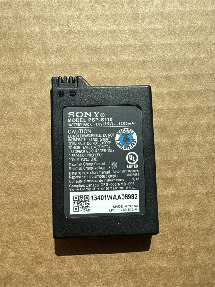 Sony PSP Battery Pack 3.6V 1200mAh PSP-S110 For PSP 2001 3001 | eBay