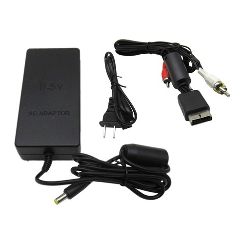 Power Supply AV Cable Sony Playstation 2 Slim PS2 Slim Charger TV Cable ...