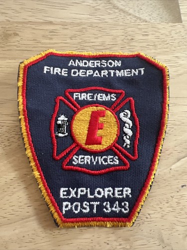 Anderson Indiana fire dept fire/EMS services explorer 343 Patch | eBay