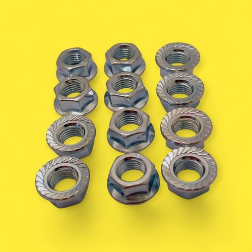 12 Ford Torque Converter Nuts 3/8" x 24 Fine Thread w/ Locking Flange ...