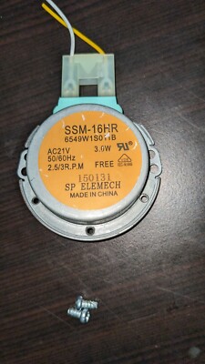 SP Elemech Microwave Turntable Motor SSM-16HR - 6549W1S011B | eBay