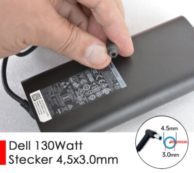 130W 19,5V 6,67A Dell AC Adaptateur HA130PM170 4,5x3.0mm 0V363H RN7NW ...