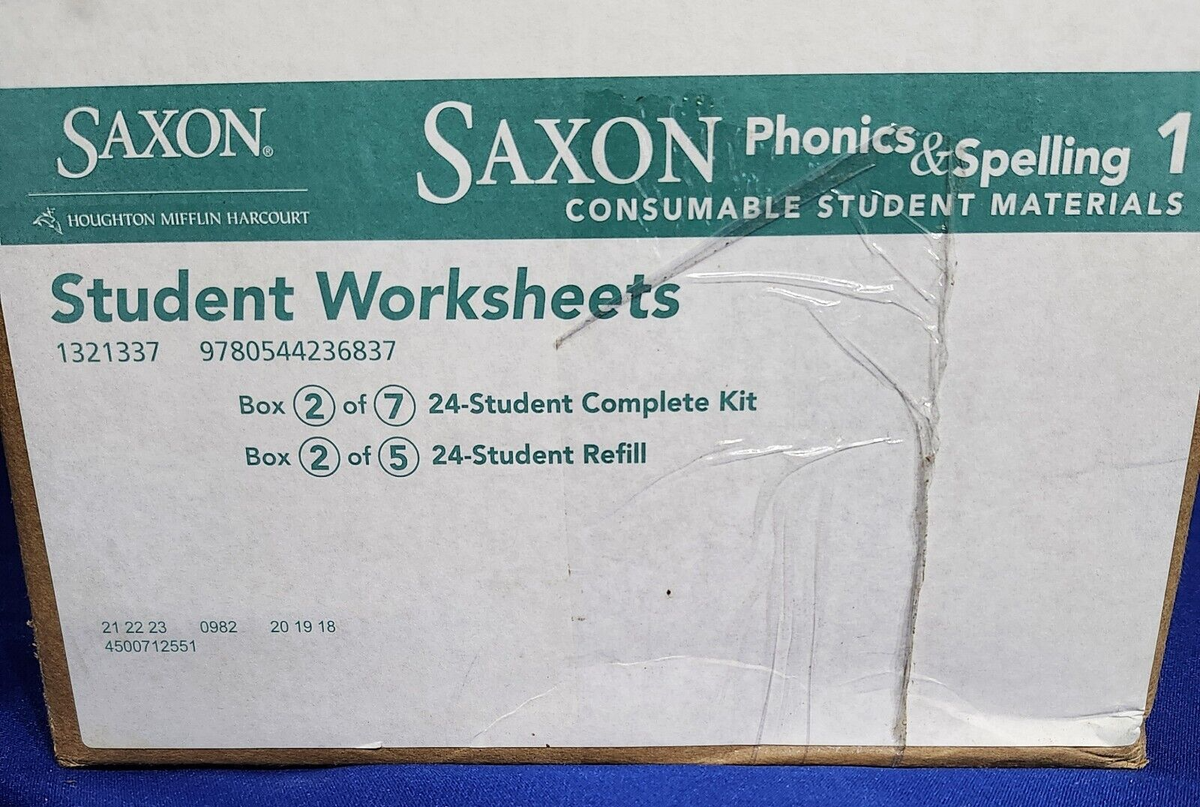 Saxon Phonics Worksheets FL Saxon Phonics & Spelling Sampler