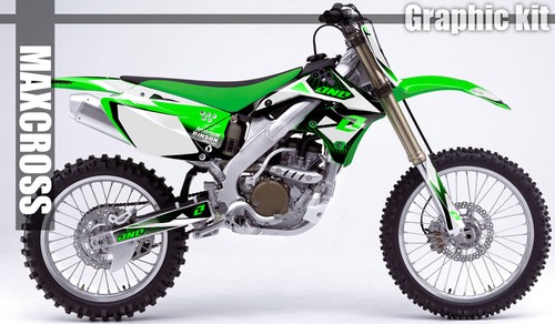 KAWASAKI KX250F KX450F 2006 - 2008 MAXCROSS GRAPHICS STICKER DECAL FULL ...