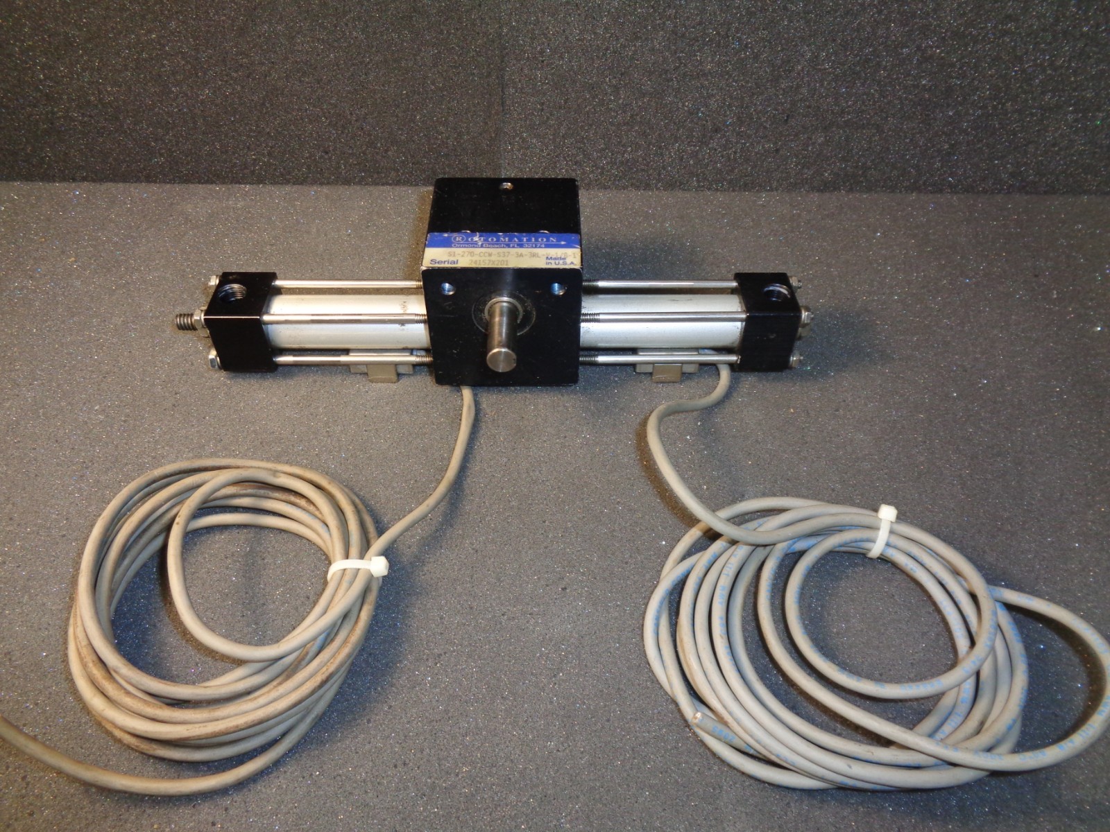 Rotomation S1-270-CCW-S37-3A-3RL-V-1/8-1 Pneumatic Rotary Cylinder W ...