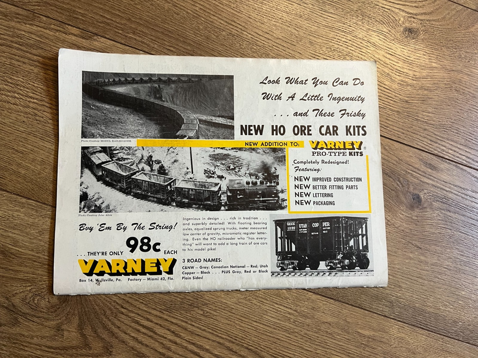 Lot of 6 Vintage Model Railroad Magazines 1950s-1960s HO Scale Train ...