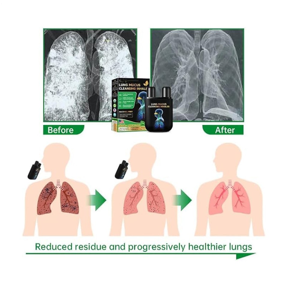 2x Natural Nasal Inhaler Herbal Repair Liver Cleaning Lung Cleanse Body ...