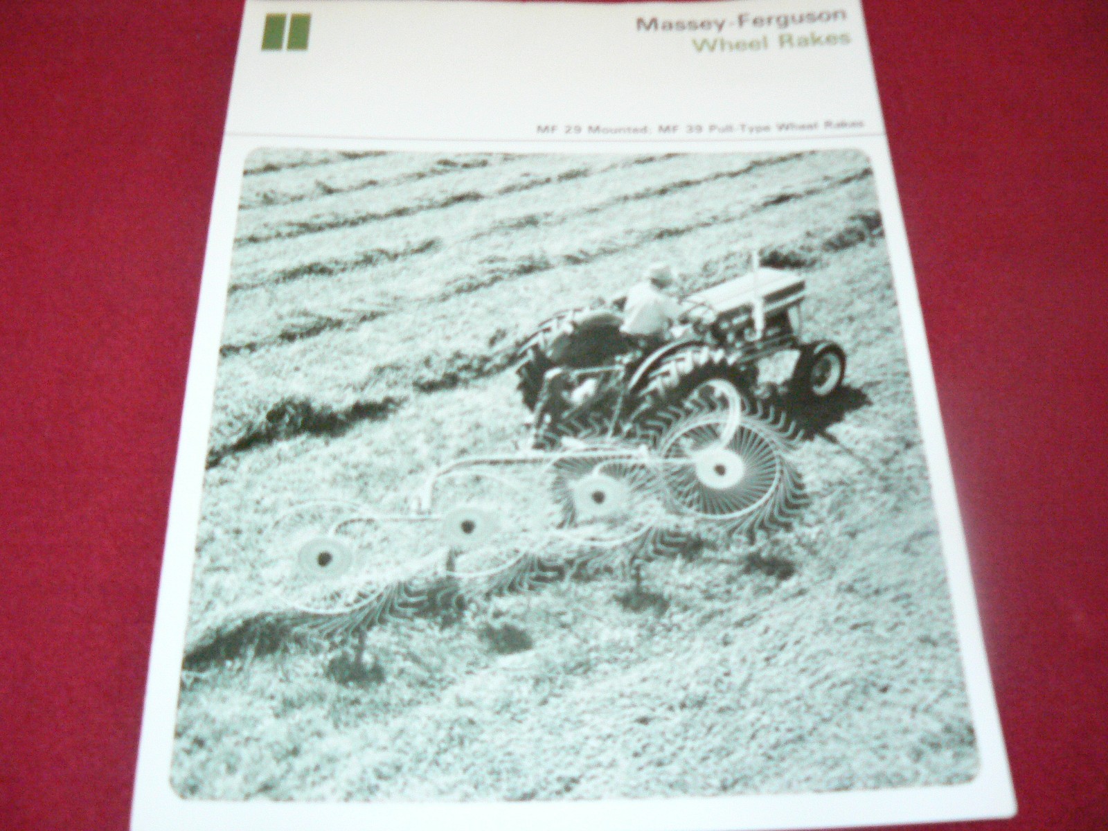 Massey Ferguson 29 39 Wheel Rakes Dealer's Brochure 386/366-35-1 | eBay