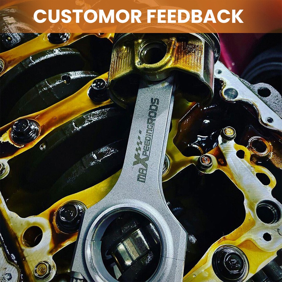 Forged H-Beam Connecting Rods for Honda ACURA Prelude Accord H22 H22A ...