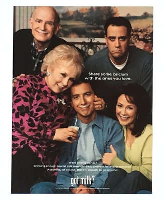 2000 Got Milk Advertisement Everybody Loves Raymond TV Cast Photo Print ...