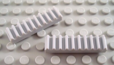 LEGO Lot of 2 Light Bluish Gray 1x4 Technic Gear Racks | eBay