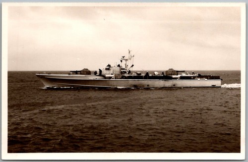 Postcard Ship P6084 Alk (S 29); West German Fast Attack Craft RPPC Hm ...