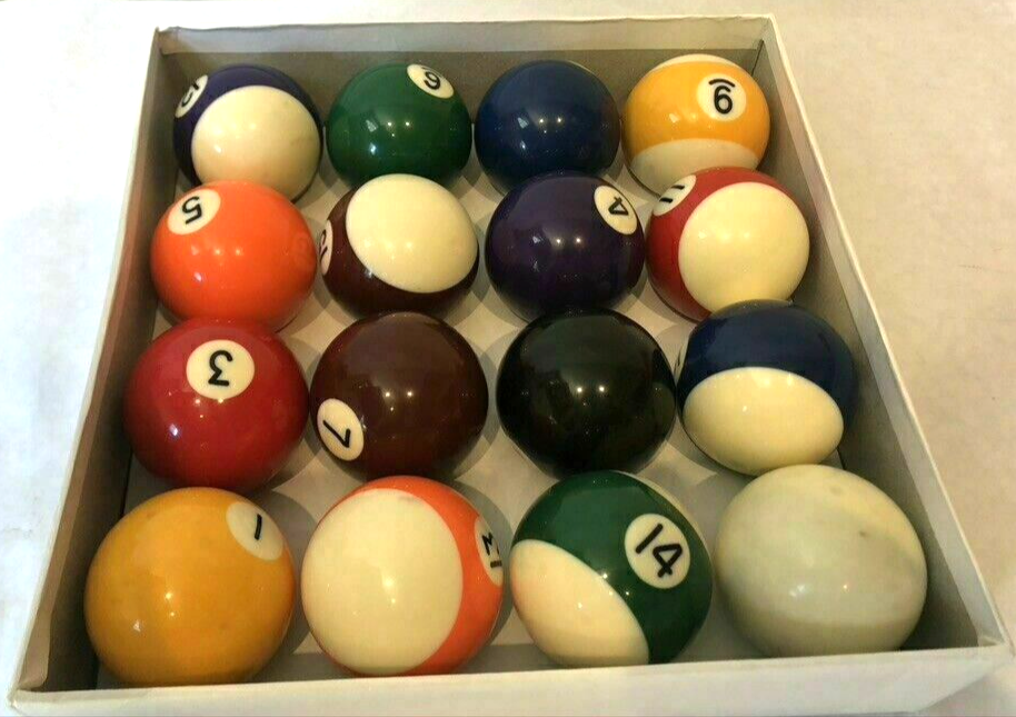 CUE & CASE PRO SERIES ROYAL CROWN BILLIARD BALLS FULL SET IN BOX | eBay
