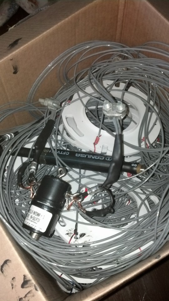 40 meter Cage dipole antenna 2KW HF Hard drawn copper wire W2DU Mars ...