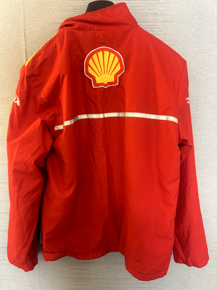OFFICIAL MENS FERRARI TECHNICAL PARTNER SHELL V POWER RED RACING JACKET ...