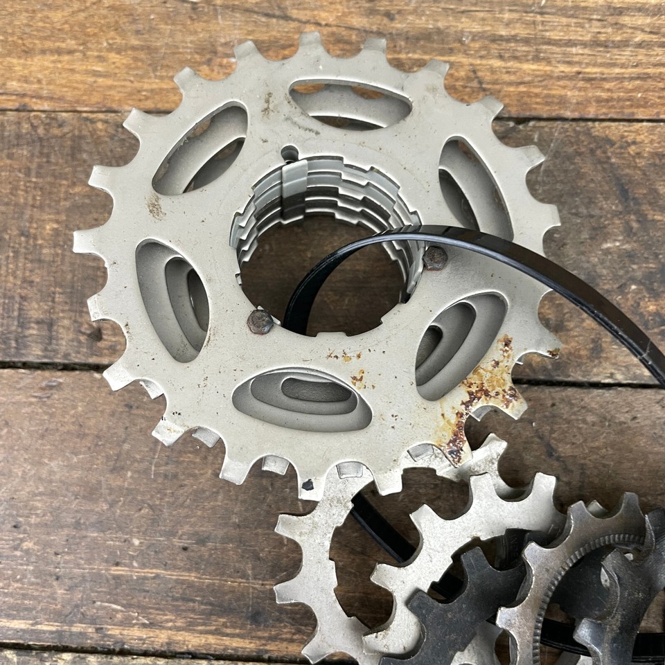 Vintage Shimano UNIGLIDE Cog Lot Cassette PARTS Lock Nut Threaded Cogs ...