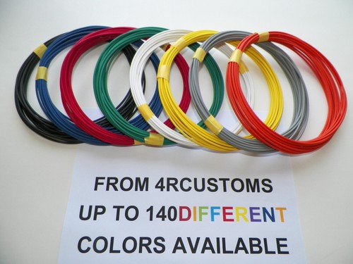 8 AUTOMOTIVE 20 GAUGE TXL WIRE 8 COLORS 25' EACH COLOR + HIGH TEMP ...
