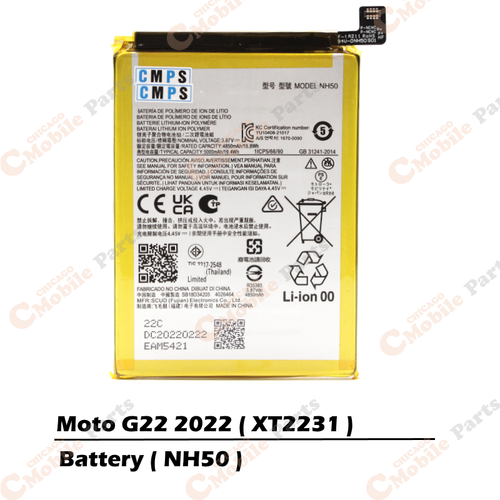 Motorola Moto G22 2022 Battery 3.87V 5000 mAh ( XT2231 / NH50 ) | eBay