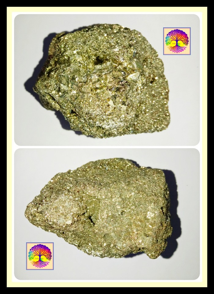 Raw Pyrite Crystal Gemstone Natural Rock Gem Decor Stone Silver Gold ...