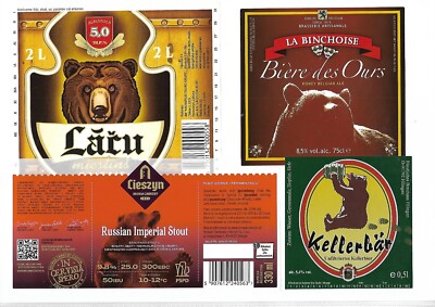 ANIMALS - beer labels set @ 30 bear | eBay