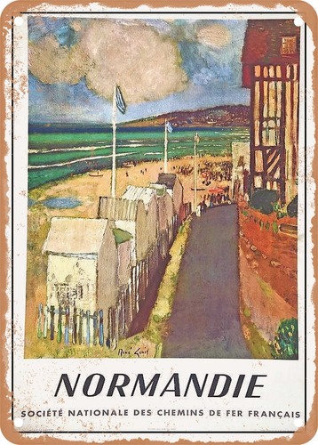 METAL SIGN - 1961 Normandy SNCF Vintage Ad | eBay