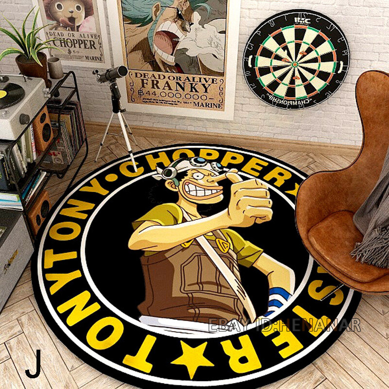 ONE PIECE Carpet Character Round Floor Mat Home Area Rugs Multi ...