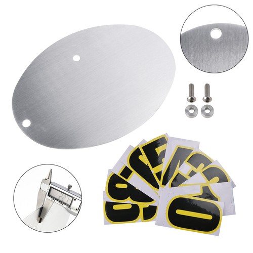 DIY Universal Motorcycle License Plate Aluminum Custom Oval Number ...