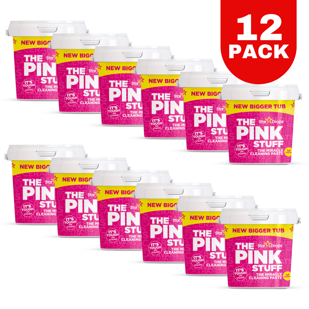 12 x Stardrops The Pink Stuff Miracle Cleaning Paste 850g Stain Remover ...