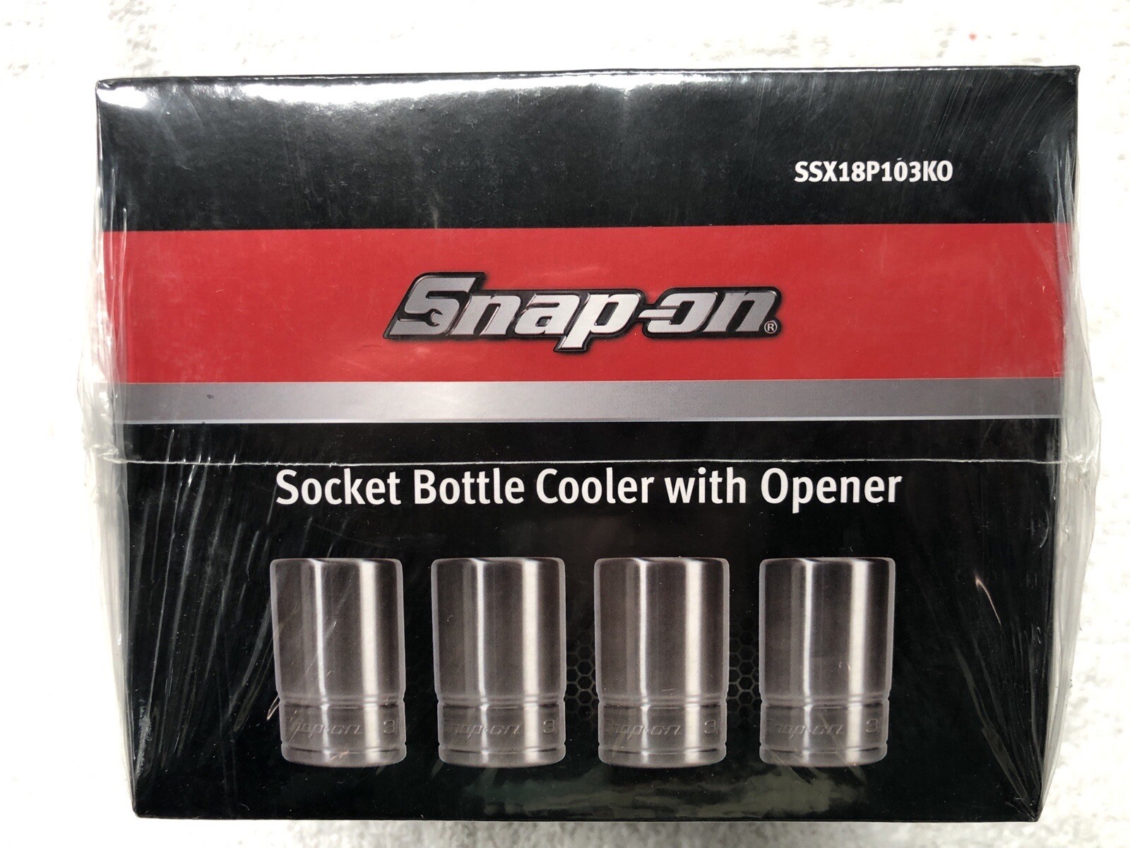 Snap-on Tools Socket Bottle Cooler W/ Opener Ssx18p103ko Stainless for ...