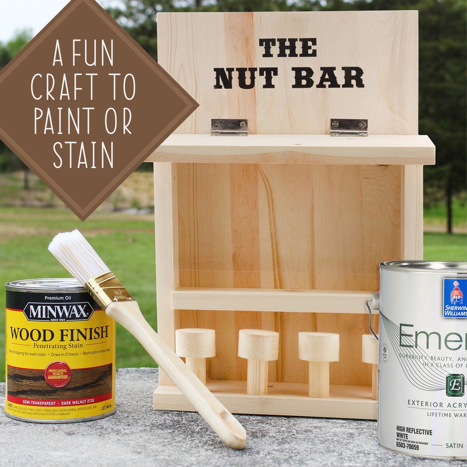 Nut Bar Squirrel Feeder, Funny Bar Stool Outdoor Squirrel Feeder | eBay