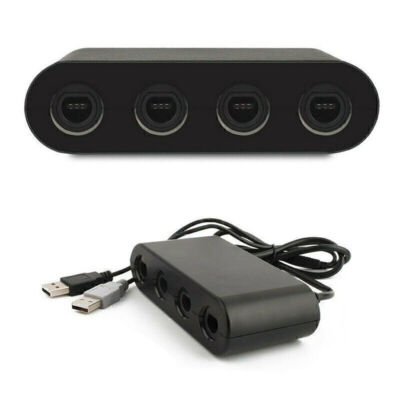 4-Port For GameCube Controller USB Adapter Converter For Nintendo Wii U ...