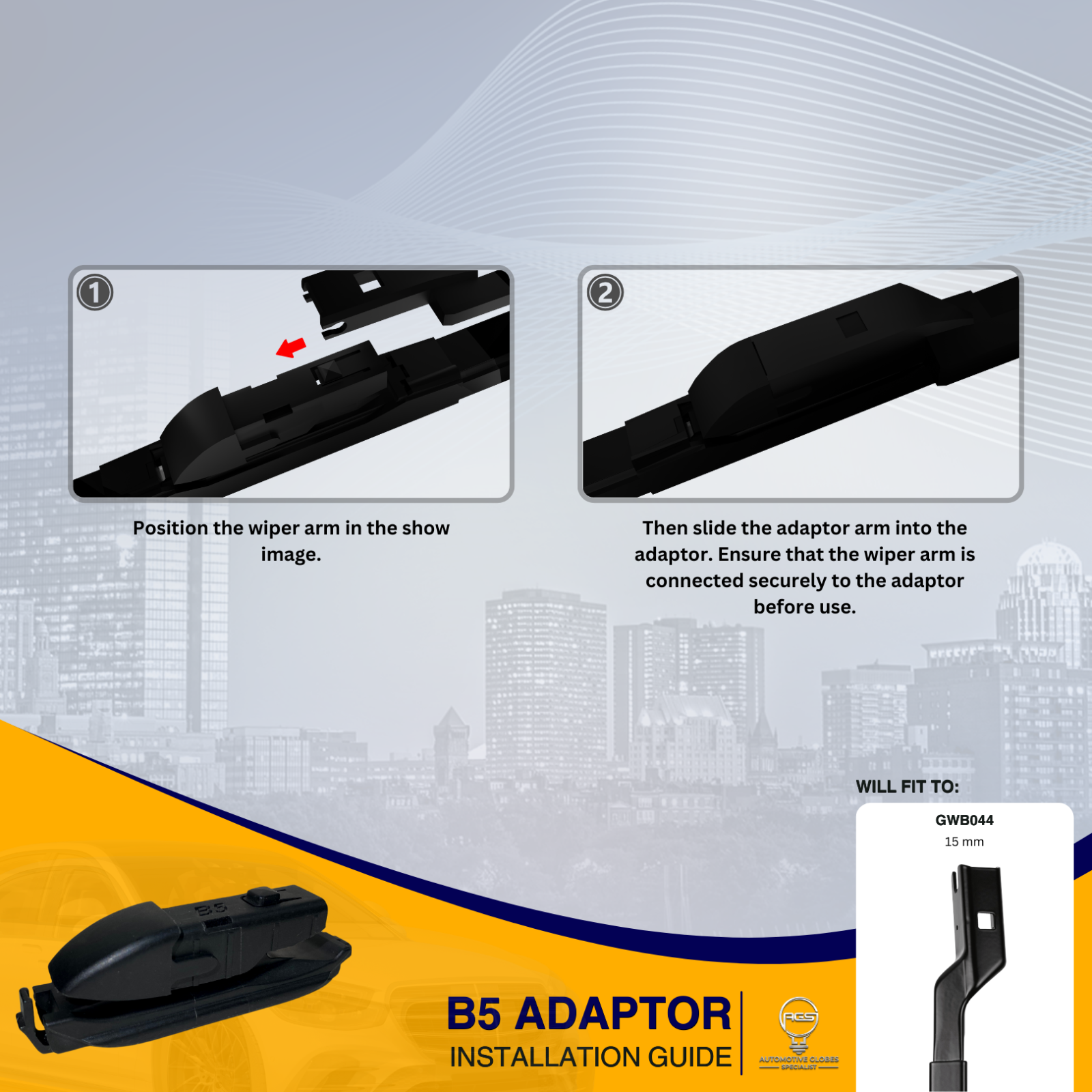 AGS Aero Wiper Blade Mazda CX-9 2016-2022 (TC) | eBay