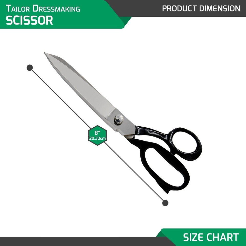 Tailor Scissor 8" Upholstery Sewing Dressmaking Carpet Taylor Shear ...
