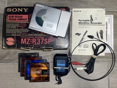 Sony MiniDisc Player - MZ-R37SP - Works, Complete with Box | eBay