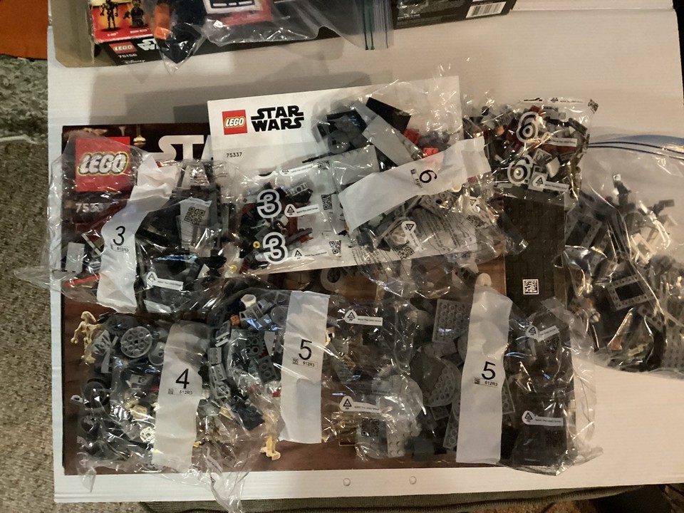 Lego Star Wars Incomplete Sets 75337/75156 Mostly Sealed w Instructions ...
