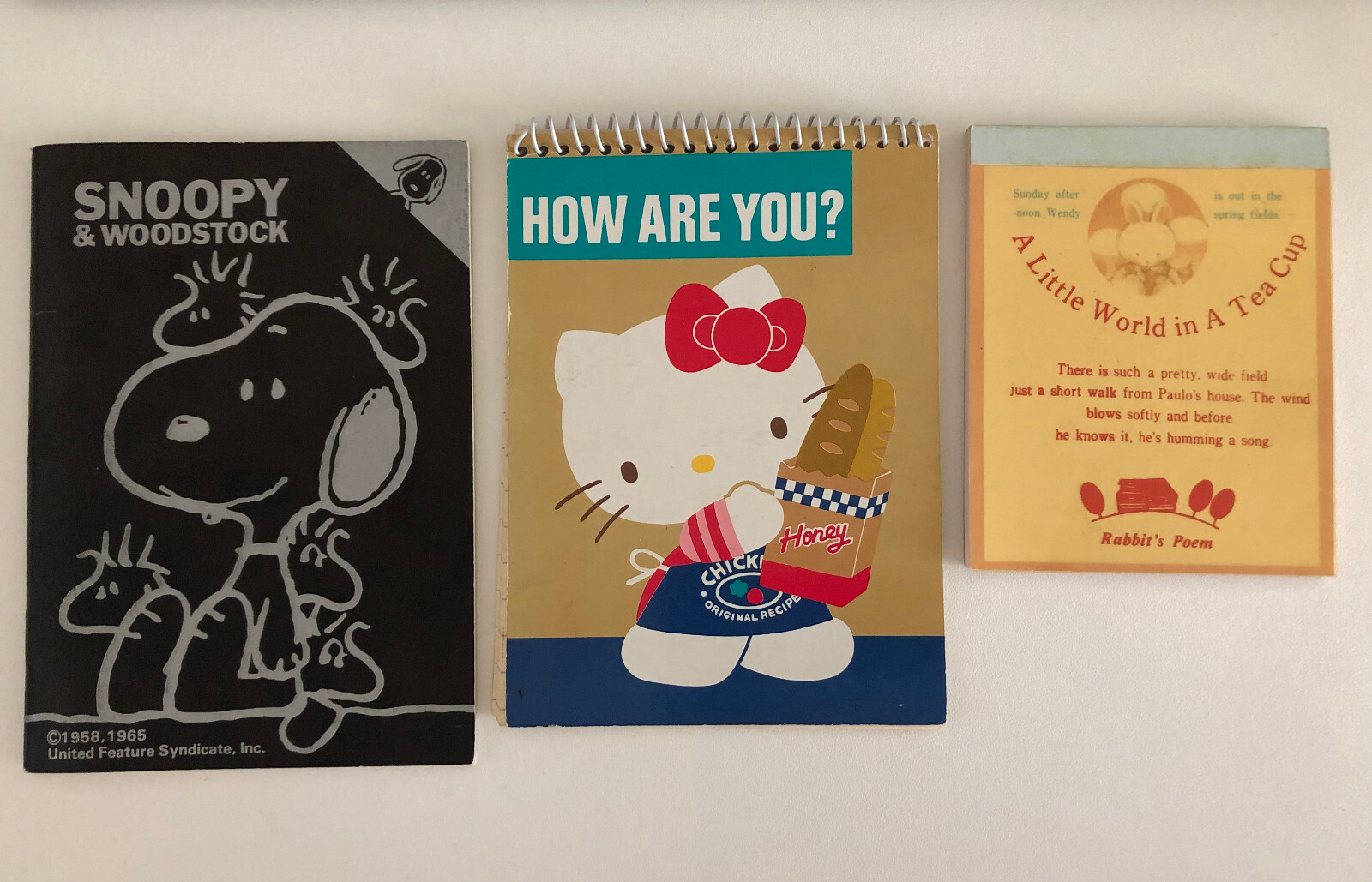 Hello Kitty 'HOW ARE YOU" & SNOOPY Note Pads | eBay