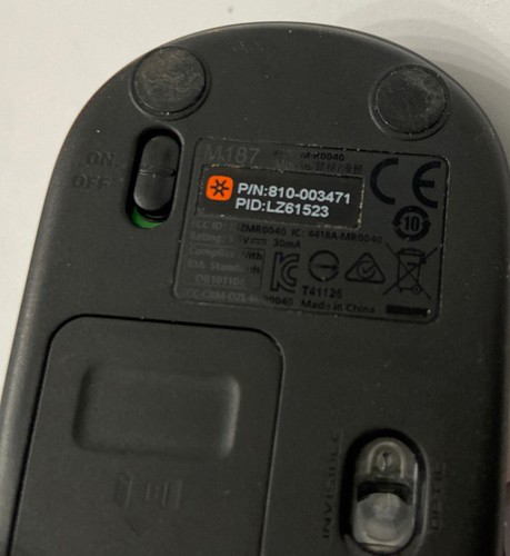 Logitech P/N 810-003471 PID LZ61523 Wireless Mouse - Black | eBay